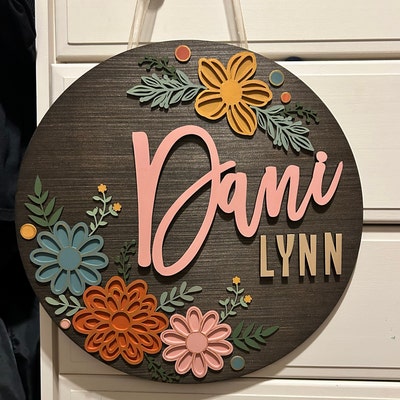 Wooden Name Signs Wooden Letters Personalized Wood Design Laser Cut Out ...