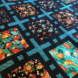 Handmade Batik Quilt, 56x76, Quilt for Sale, Quilt Throw, Beach House ...