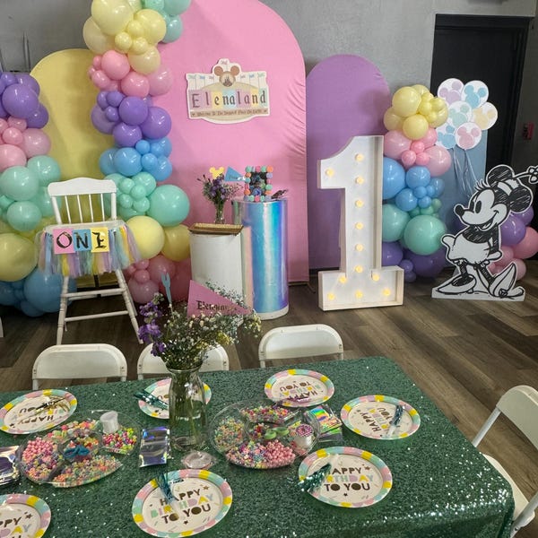 Printable Pastel Mickey Balloons, Disneyland Baby Shower Stand up Prop ...