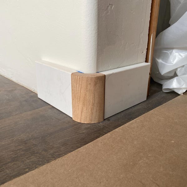 Poplar (paint Grade) Outside Radius Corner Base Blocks, Bullnose Block ...