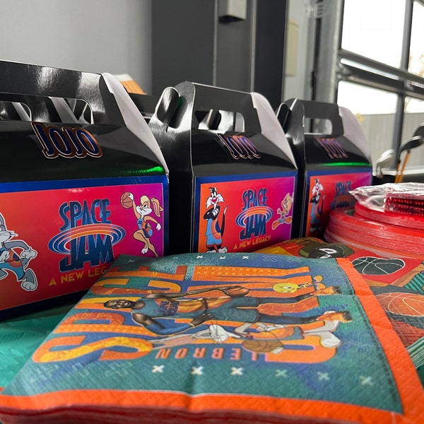 Space Jam New Legacy Party Favor Boxes, Space Jam New Legacy Party ...
