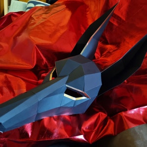 Anubis Mask / Jackal Mask DIY Paper Mask, Printable Template ...