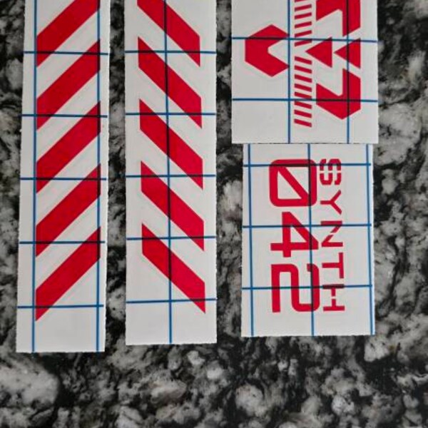 Vinyl Decal Chevrons Cyberpunk Futurism Techy Mechanical Machine Style ...