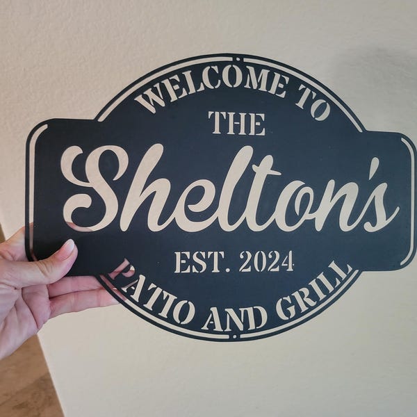 Custom Metal Family Crest Sign / Family Crest / Metal Family Crest ...