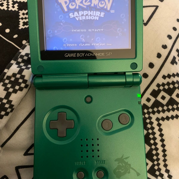 GBA SP Console Refurbished Gameboy Advance Zelda Gold Triforce Brighter ...