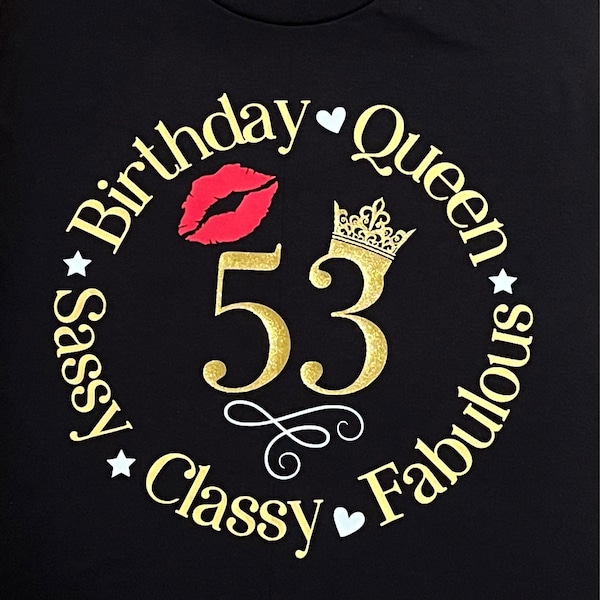 53 and Fabulous Svg, 53 and Fab Svg, 53th Birthday Svg for Women, 53th ...