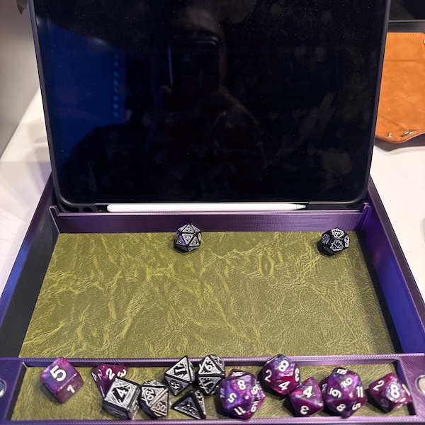 Dice Tray W/ Magnetic Lid | Customizable Color Scheme | Dice Rolling ...
