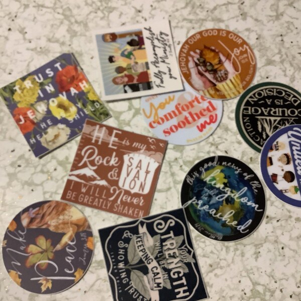 JW Stickers: Waterproof Vinyl Decals - Jehovah Witnesses - Etsy