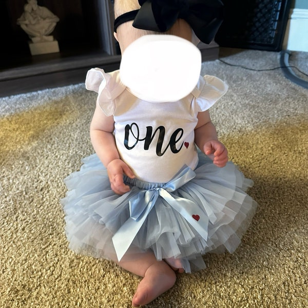 First Birthday Outfit Girl, 1st Birthday Outfit Girl, One Birthday Tutu ...