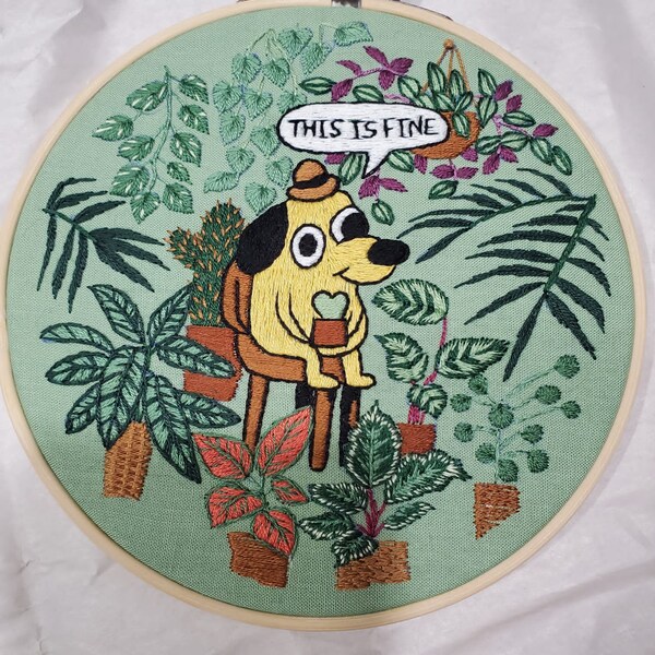 Funny Meme Inspired Customizable Handmade Embroideries - Etsy Canada