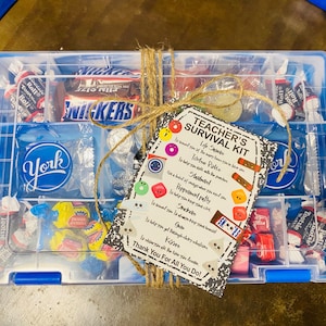 PRINTABLE Teacher's Survival Kit Tag Instant Download Teacher ...