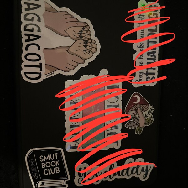 BAGGACOTD, Smut Stickers, Bookish Stickers, Romance Book Stickers, Dark ...