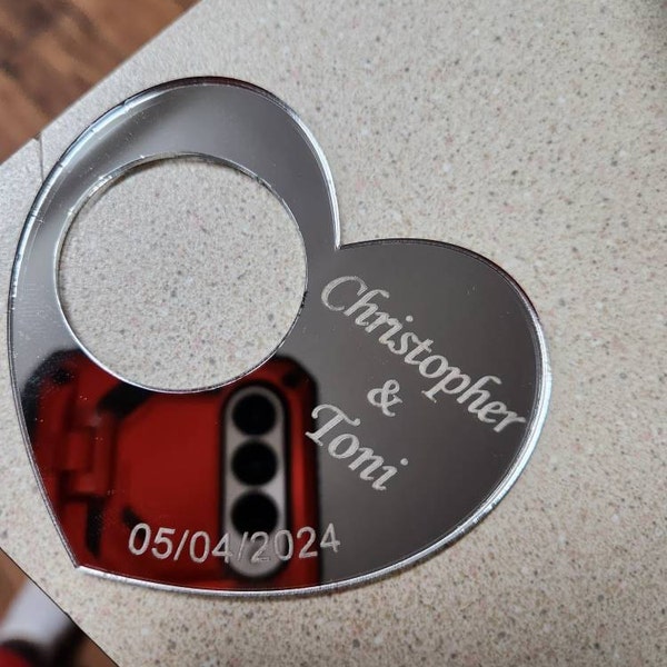 30pcs Small Crown Engrave Name Custom Acrylic Mirror Sticker for ...