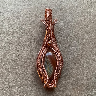 Molly Moon Pendant Tutorial. Wire Wrap Pdf Tutorial Download. - Etsy