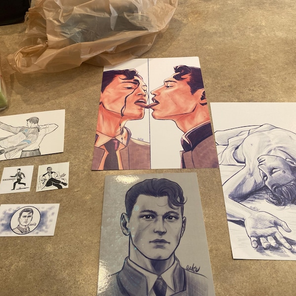 Connor 3 Postcards SET, Android RK800 A6 Art Prints, Detroit Become ...