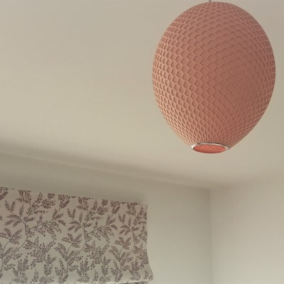 Ceiling Light Pink Modern Mid Century Modern Contemporary BEEHIVE Made ...