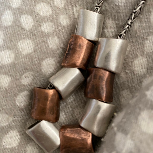 Copper Tube Beads, Large Copper Beads, Large Hole Tube Spacer Beads ...