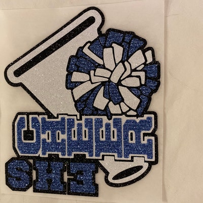 Custom Glitter Cheerleading T-shirts Personalized Team - Etsy