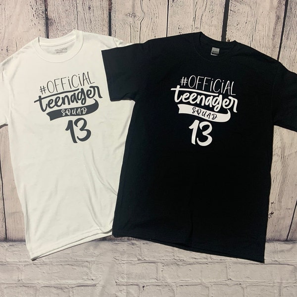 Official Teenager SVG PNG, 13th Birthday Shirt Design, Digital Download ...