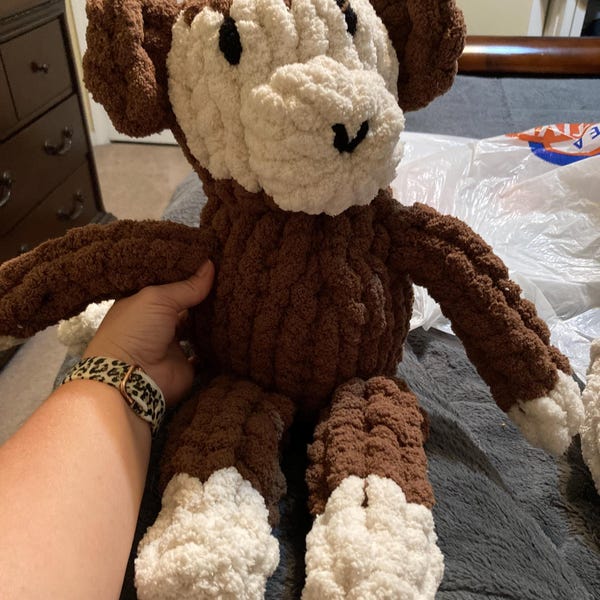 Fingerknit Camel Plushie Pattern With Video Tutorial Chunky Knit Camel ...