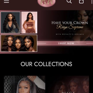 Pink Glitter Website Design, Pink Website Shop, Customizable Pink Web ...