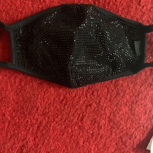 Sequin Face Mask Cotton Face Mask Glam Face Mask Bling Face | Etsy