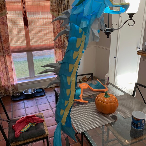 DIY Gyarados Paper Mask - Etsy