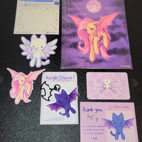 MLP Pony Flutterbat Fluttershy Vampire Glitter Stardust Vinyl ...