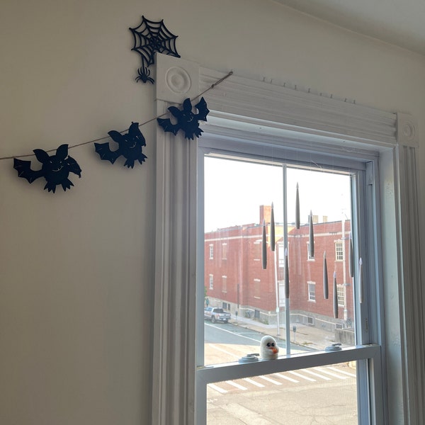 Halloween Door Corner Sign, Spider Web Halloween Decor, Halloween ...