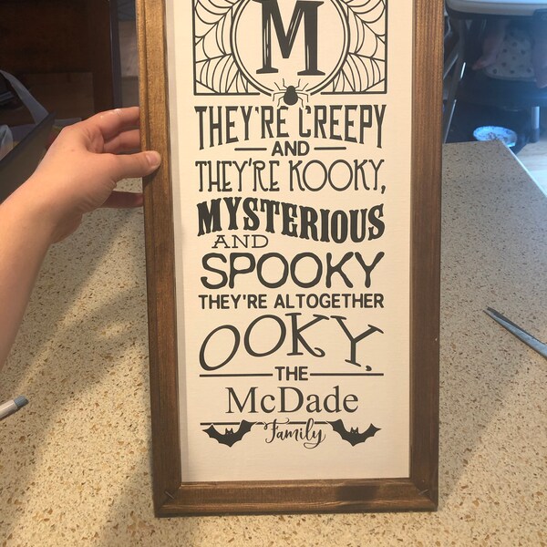 Aadams Family SVG Download. Halloween Family Sign Design Svg. Fun ...