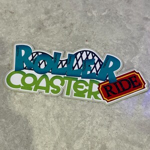 Scrapbook Title, Roller Coaster Ride, Amusement Park, Rides, Summer ...