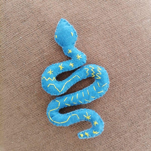 Felt Snake Ornament PDF Pattern: DIY Hand Sewing Project - Etsy