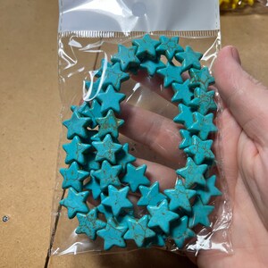 Dyed Turquoise Blue Variscite/sea Sediment/impression Jasper - Etsy