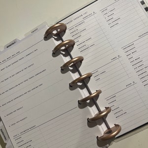 Travel Planner Printable Happy Planner Mini Family Vacation | Etsy