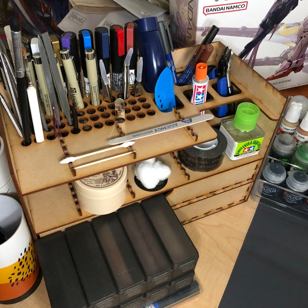 TTG Modular Hobby Brush & Tools Organizer and 2 Drawer Unit - Etsy