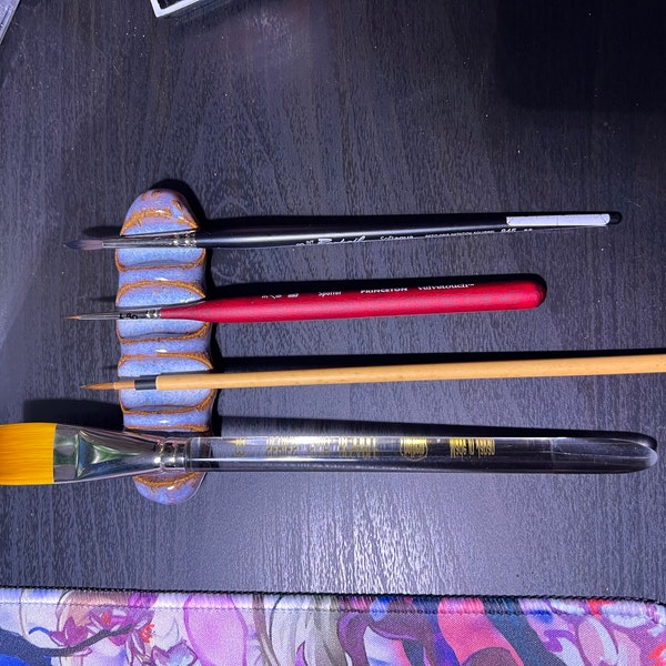 Colorful Paint Brush Rest: Ready-to-ship, Gift for Painters and Artists ...