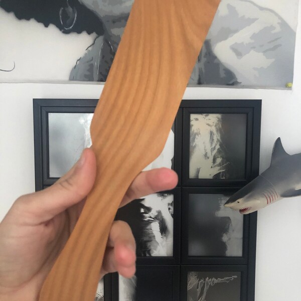 Wooden Spoon / Rake for Pasta Spaghetti Serving Large From Cherry Wood ...