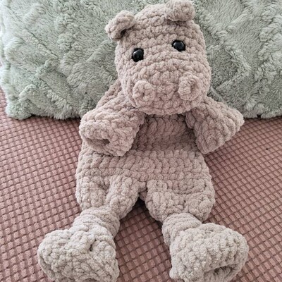 Chuflippo the Chunky Floppy Hippo Amigurumi Crochet Pattern - Etsy