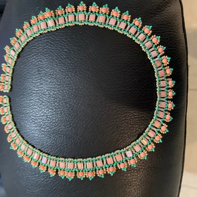 Tutorial for Beadwoven Necklace 'aurora' PDF Beading Pattern DIY - Etsy