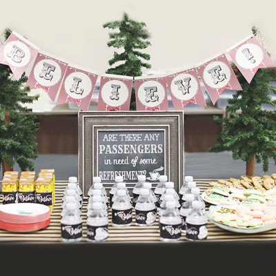 Polar Express Banner RED INSTANT DOWNLOAD Editable & Printable ...