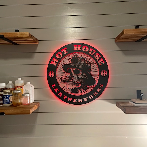 Mechanic Tools Metal Wall Art LED Lights V5, Custom Mechanic Metal Sign ...