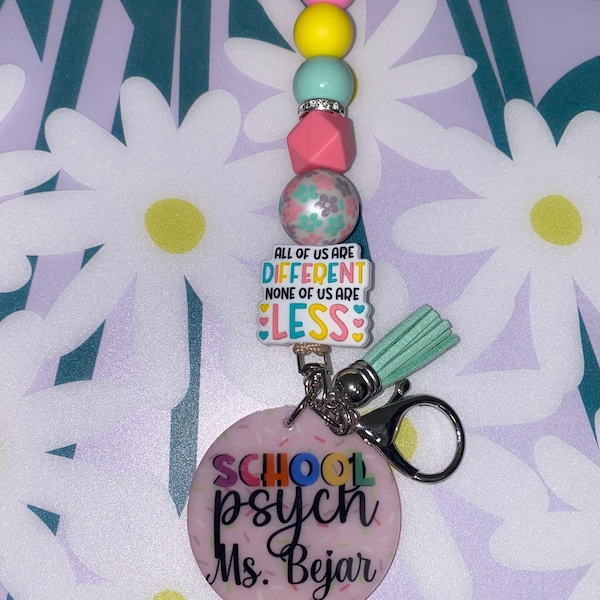 School Counselor Lanyard| School Psychologist Lanyard, Counselor Badge ...