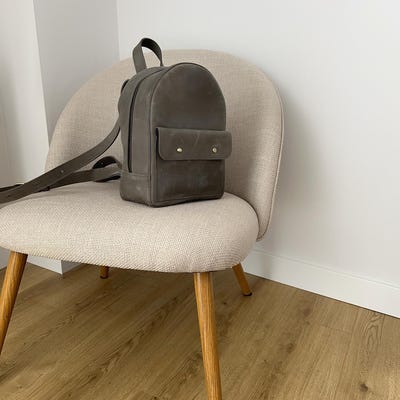 Leather Half-moon Bag, College Bag for Women, Shoulder Bag Minimal ...