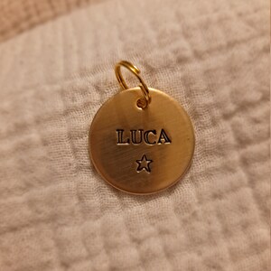 Simple Custom Hand Stamped Dog Tag Dog Tags for Dogs Pet Id | Etsy