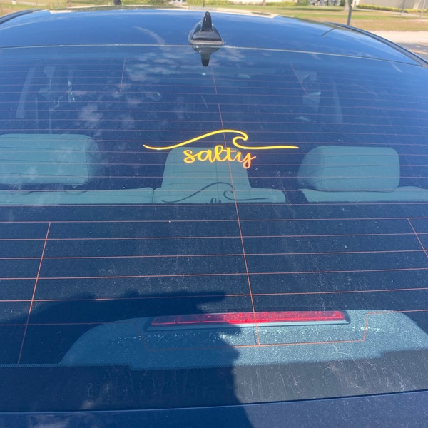 Salty Wave Vinyl Decal, Beach Decals for Cups, Ocean Wave, Salt Beach ...