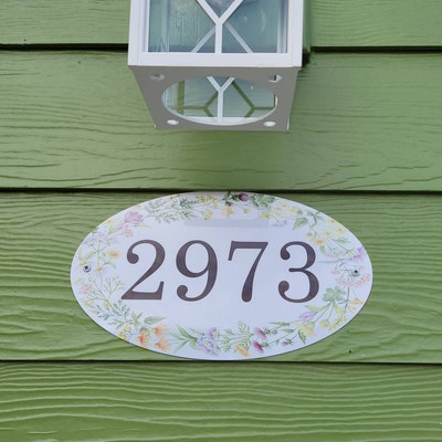 Victorian 1-line Address Sign Custom Shaped Address Plaque - Etsy