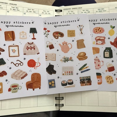 3 Matte Sticker Sheets, Sticker Pack, Sticker Bundle, Cute Stickers ...