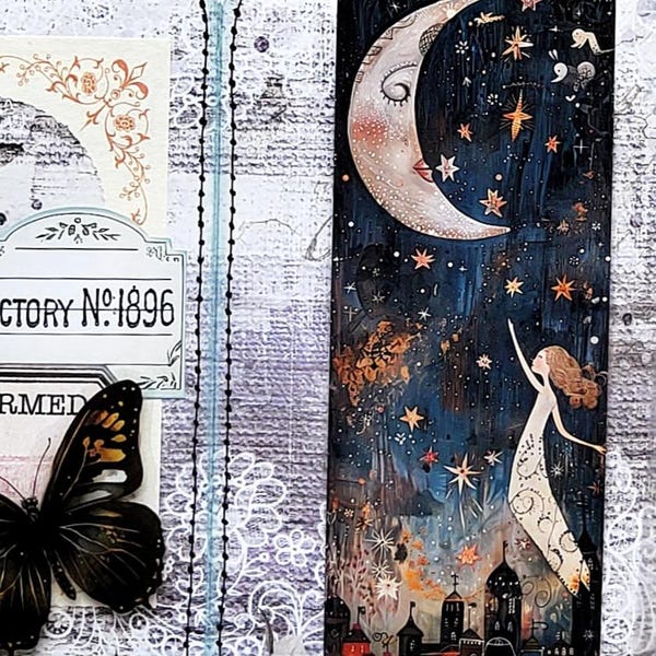 Celestial Dreaming Printable Bookmarks| Dream Themed Bookmarks| 3 JPG ...