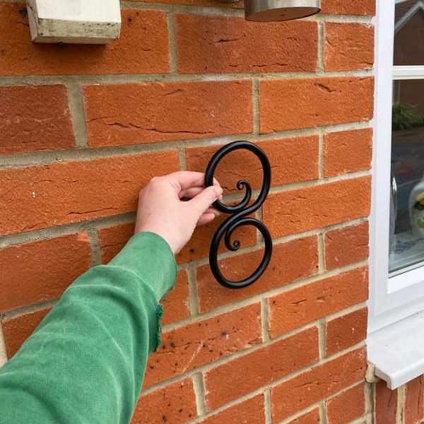 Door Numbers (hand Forged) - Etsy