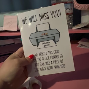 Coworker Leaving Card, Printable Card, Farewell Gift for Boss, New Job ...